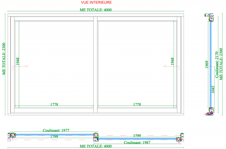 Coulissants - Menuiserie bois sur mesure - portes, fenêtre, châssis ...