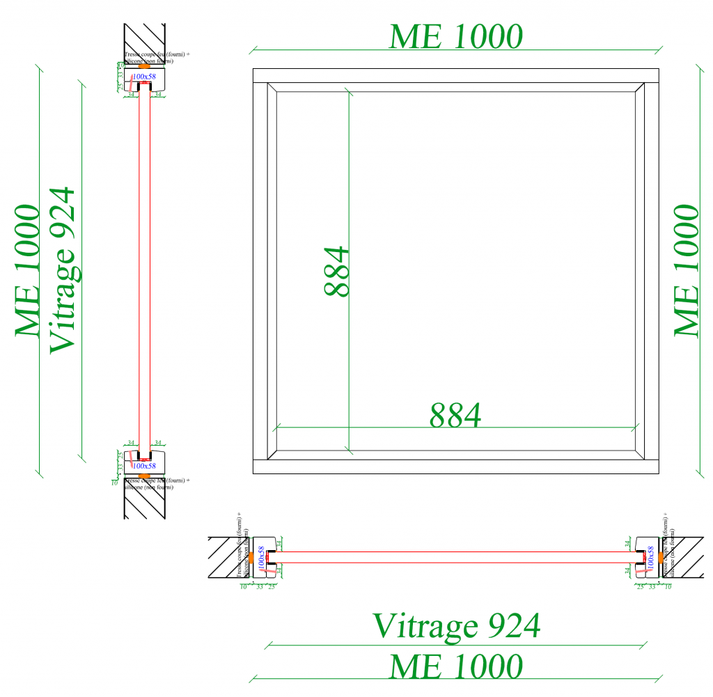 Châssis fixes (EI 60, EW60) - Menuiserie bois sur mesure - portes ...